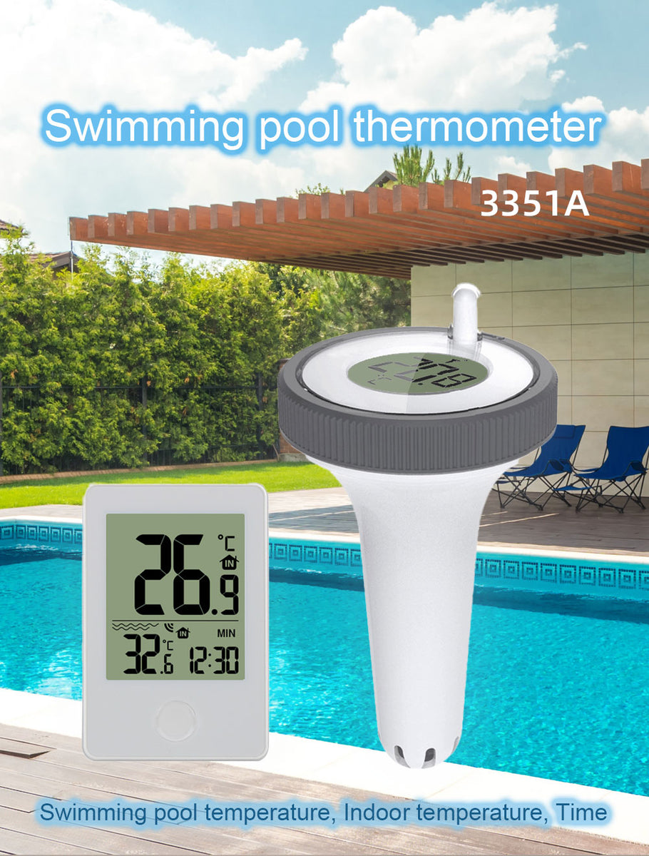 Digital Wireless Pool Thermometer - Floating Swimming Water Temperatur ...