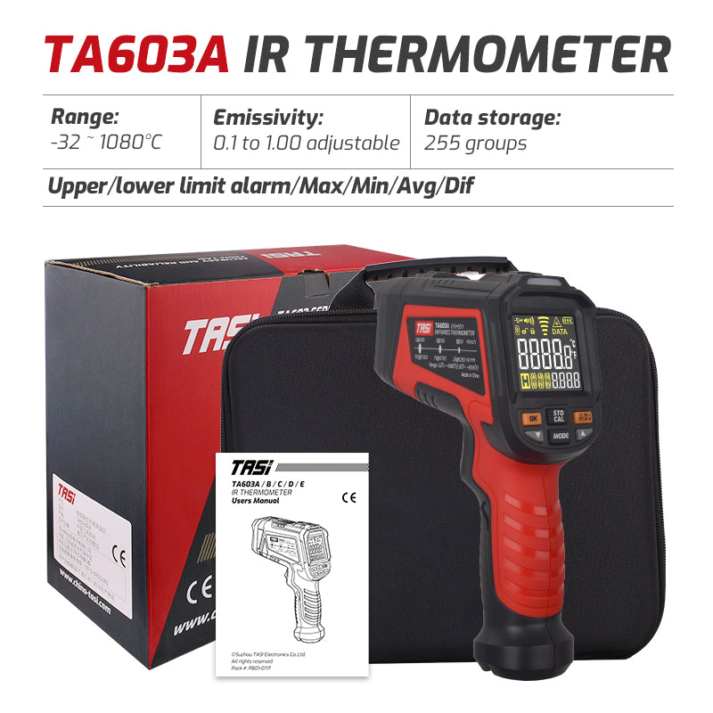 Industrial High Temperature Laser Infrared Thermometer TA603 A/B/C/D/E ...