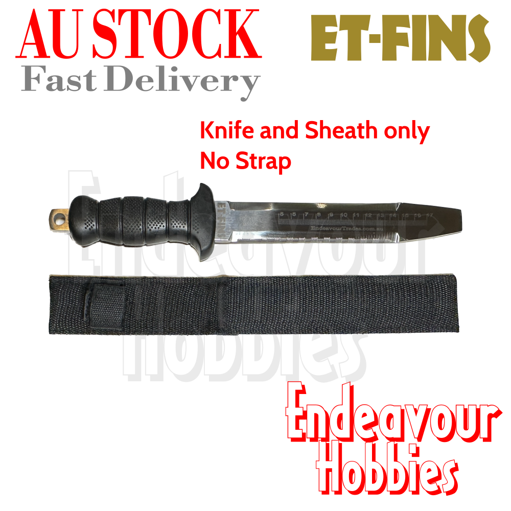 ET-FINS Large Abalone Tool (NO STRAPS) Diving Spearfishing Knife, Au S ...
